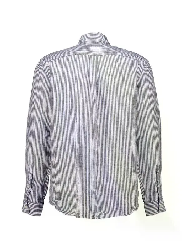 Frescobol Carioca Telles Striped Linen Shirt - Blue
