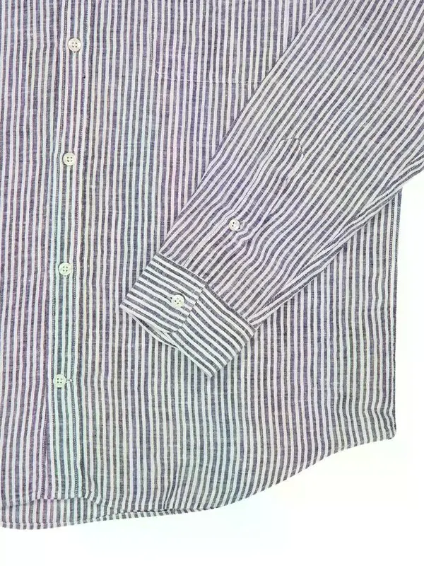 Frescobol Carioca Telles Striped Linen Shirt - Blue