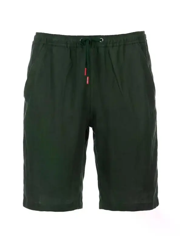 Kiton Drawstring Waistband Shorts - Green