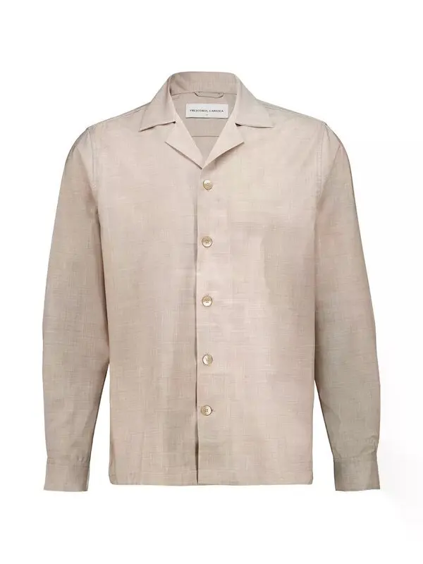 Frescobol Carioca Safra Wool Shirt - Neutrals