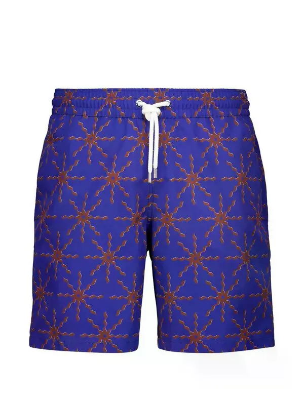 Frescobol Carioca Santos Board O Sol Swim Shorts - Blue