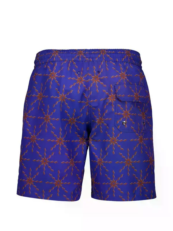 Frescobol Carioca Santos Board O Sol Swim Shorts - Blue
