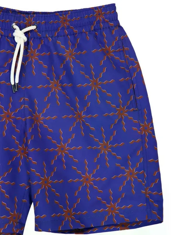 Frescobol Carioca Santos Board O Sol Swim Shorts - Blue