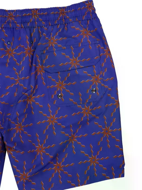 Frescobol Carioca Santos Board O Sol Swim Shorts - Blue