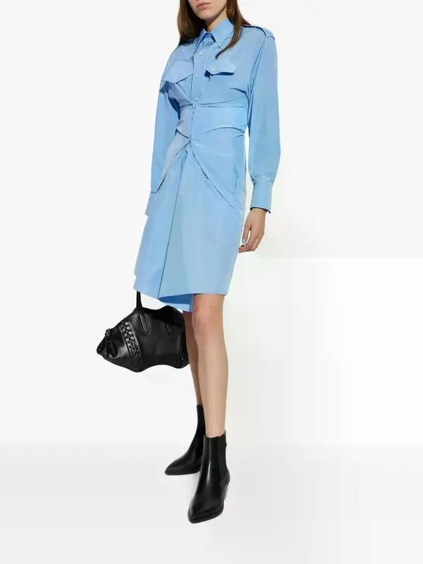 Alexander McQueen Gathered Asymmetric Dress