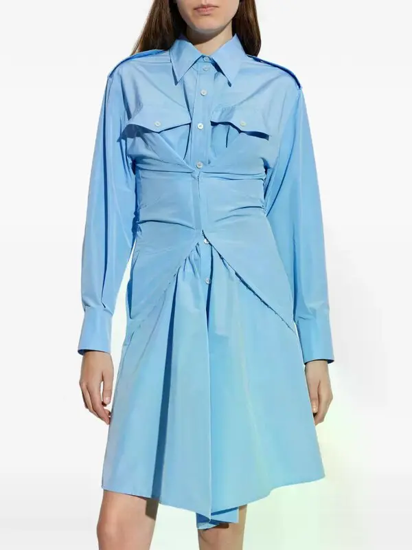Alexander McQueen Gathered Asymmetric Dress