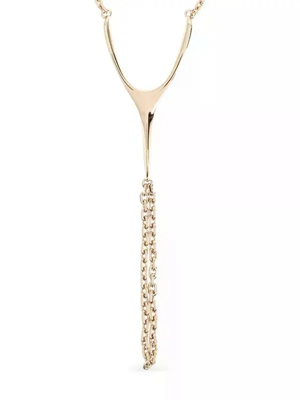 Alexander McQueen Wishbone Plaque Chain Bracelet