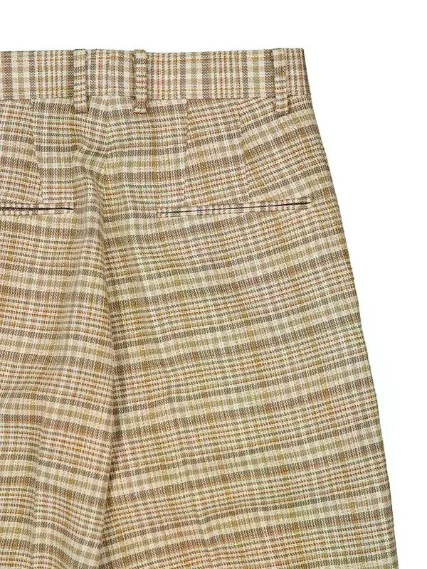Auralee Check-pattern Trousers