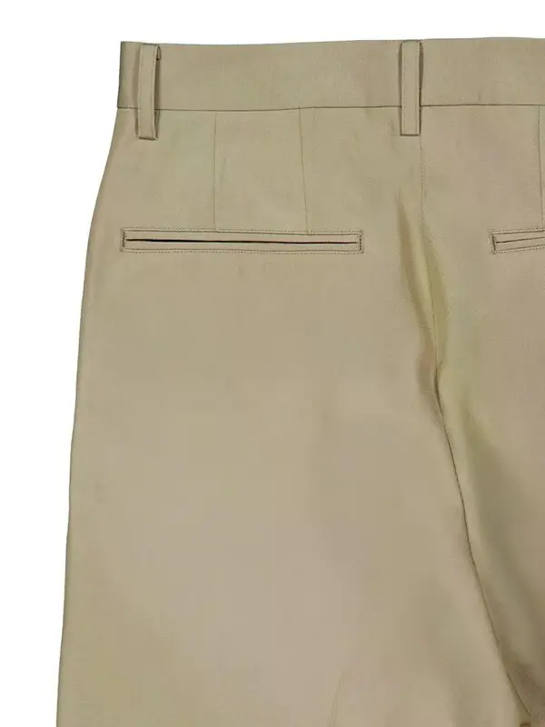 Auralee Pleated Wool Trousers - Neutrals