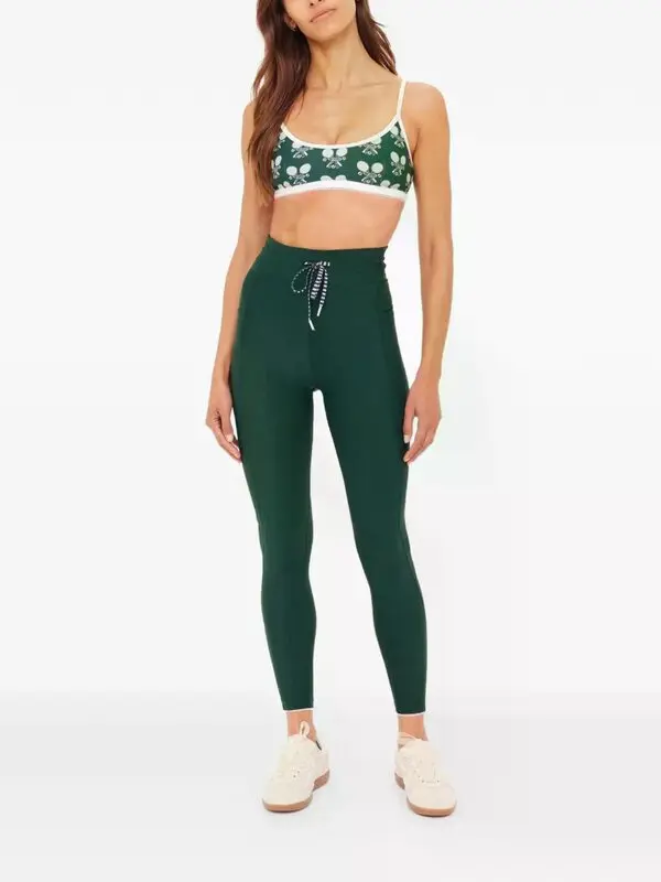 The Upside Racquet Scoop Bra - Green