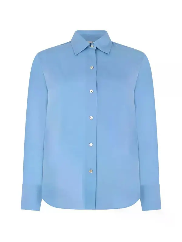 Vince Long-sleeve Button-up Shirt - Blue