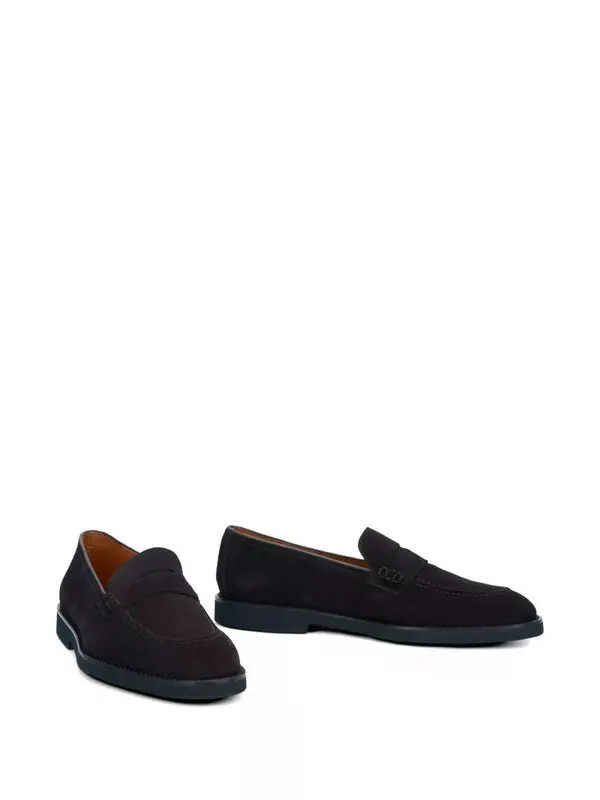 DOUCAL'S Suede Penny Loafers