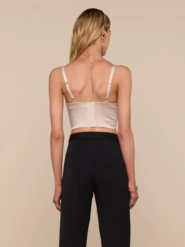 L'Agence Nysa Bustier Top - Champagne
