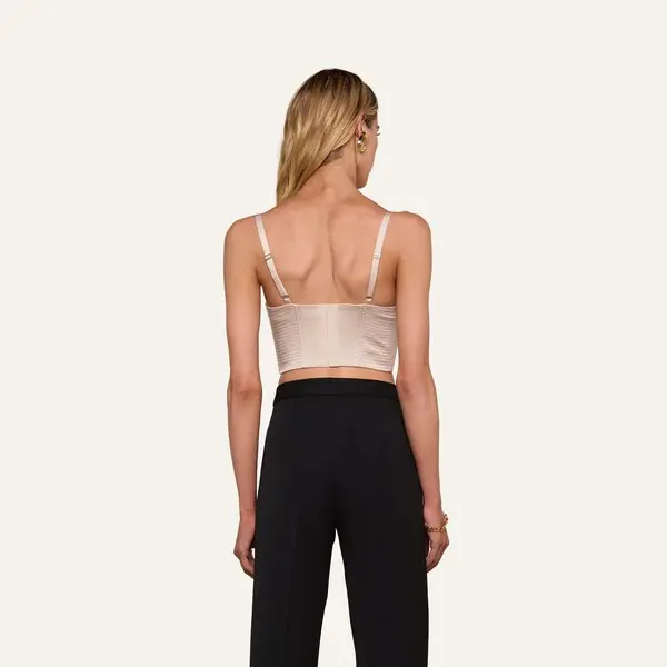 L'Agence Nysa Bustier Top - Champagne