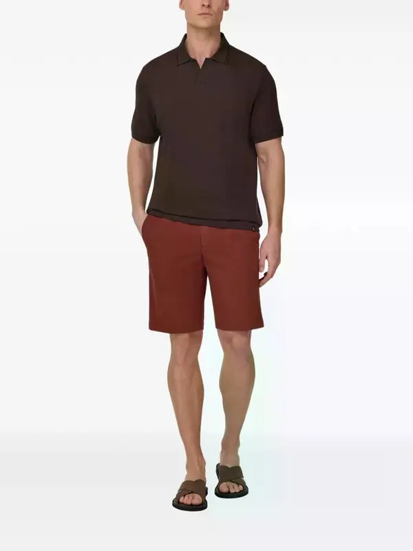 Boggi Milano Open-collar T-shirt - Brown