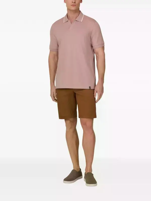 Boggi Milano Open-collar T-shirt - Pink
