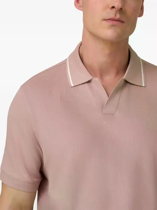 Boggi Milano Open-collar T-shirt - Pink