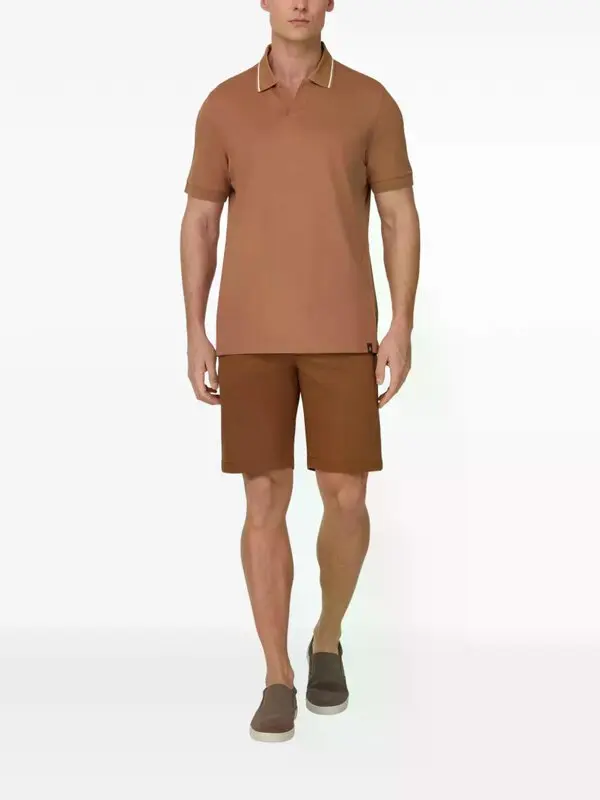 Boggi Milano Open-collar T-shirt - Orange