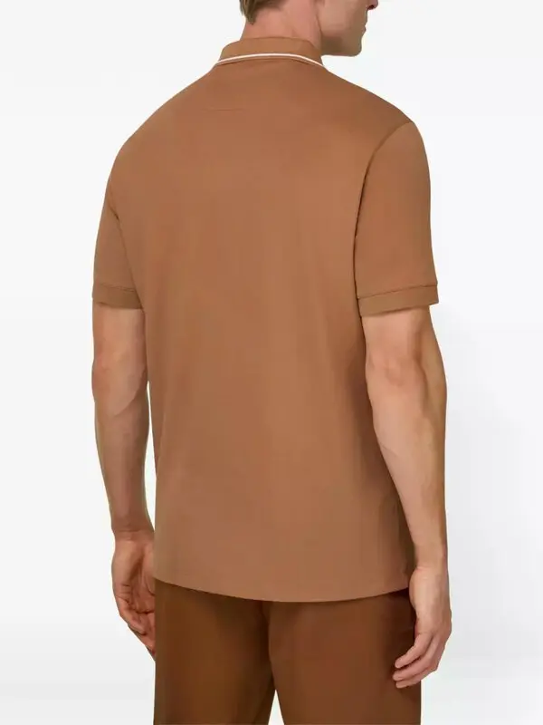 Boggi Milano Open-collar T-shirt - Orange
