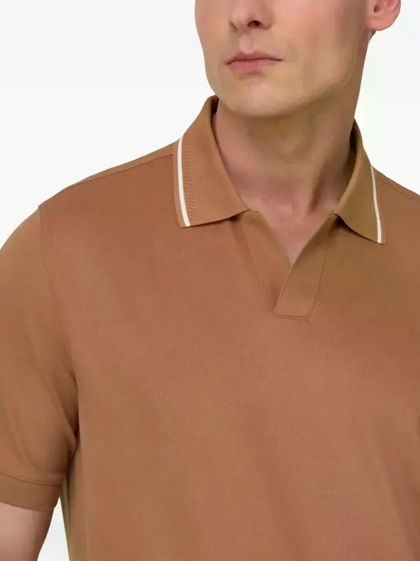 Boggi Milano Open-collar T-shirt - Orange