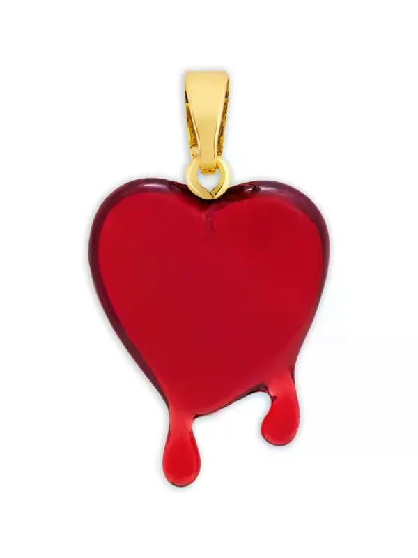 CRYSTAL HAZE Melting Heart Pendant - Gold