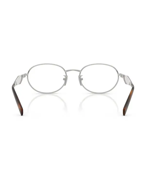 Prada Oval Eyeglasses - Silver