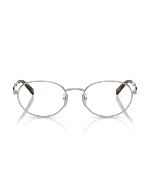 Prada Oval Eyeglasses - Silver