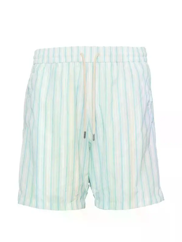 Jacob Cohen Striped Drawstring Swim Shorts - Blue