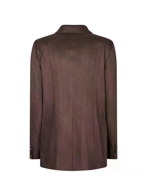 Tagliatore Pinstripe Double-breasted Blazer - Brown
