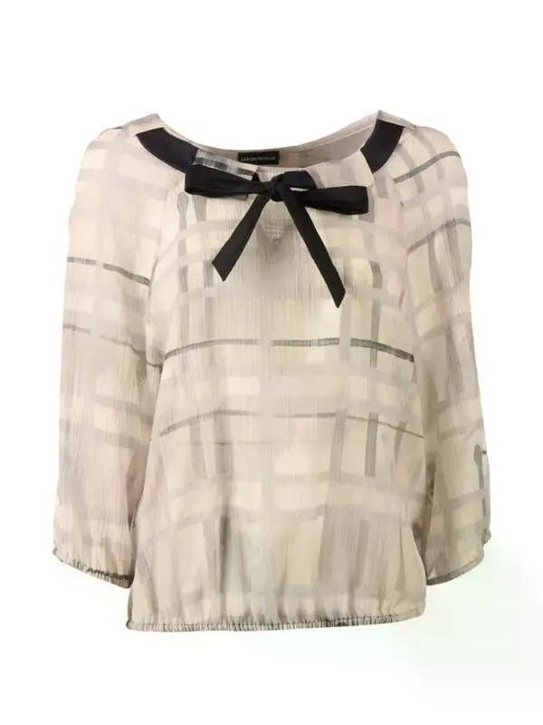 Emporio Armani Checked Blouse