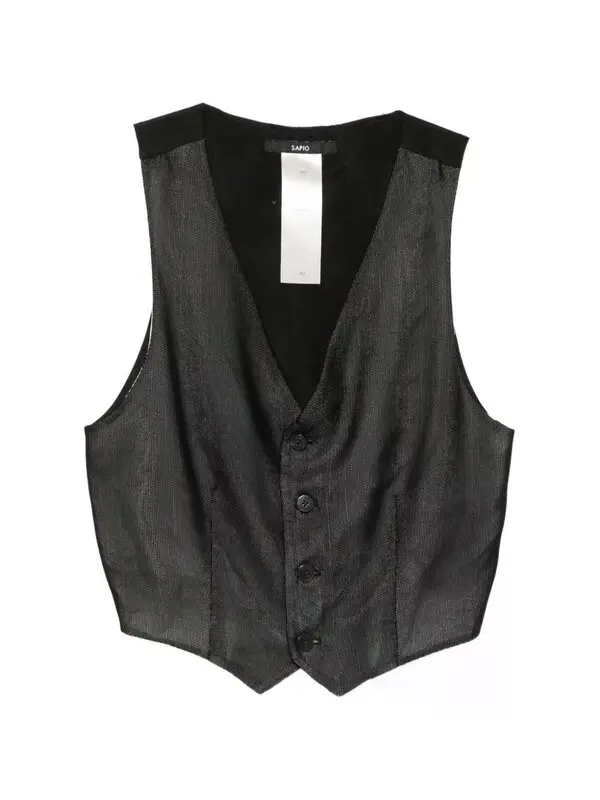 SAPIO Nº 12a Waistcoat - Black
