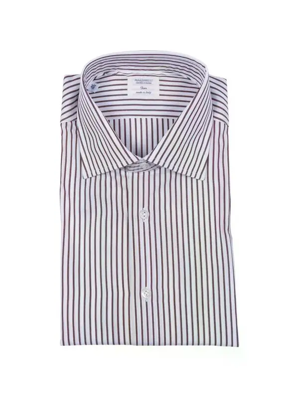 MAZZARELLI Striped-pattern Slim-fit Shirt