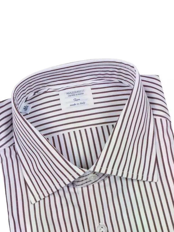 MAZZARELLI Striped-pattern Slim-fit Shirt