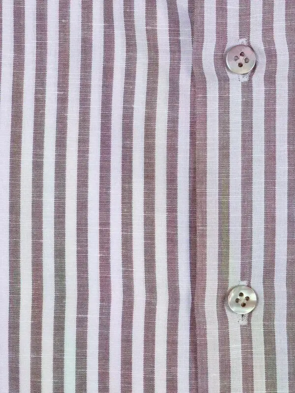 MAZZARELLI Striped-pattern Slim-fit Shirt