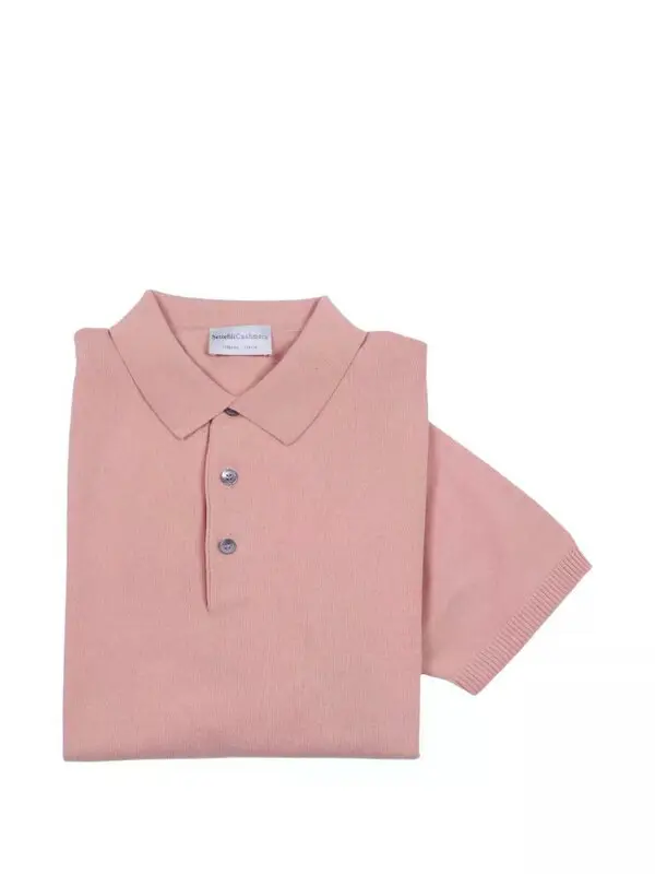 SETTEFILI CASHMERE Buttoned Polo Shirt - Pink