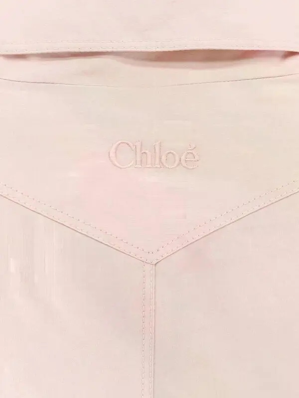 Chloé Poplin Cape Coat