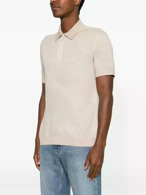 Zegna Short-sleeves Polo Shirt - Neutrals