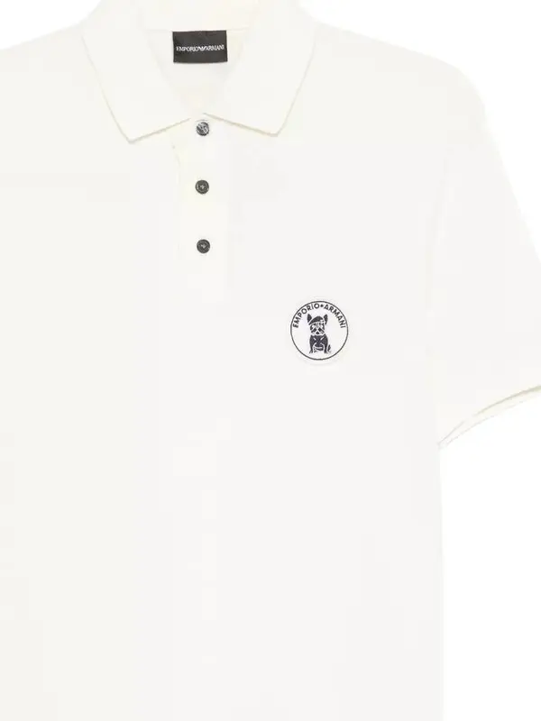 Emporio Armani Logo-patch Piqué Polo Shirt