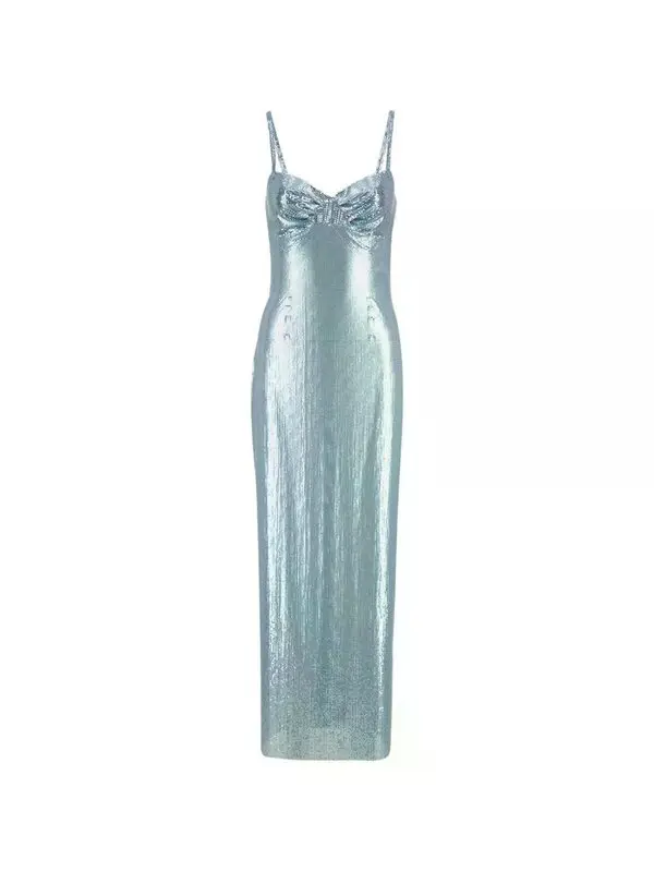 Rabanne Chainmail Gathered Maxi Dress