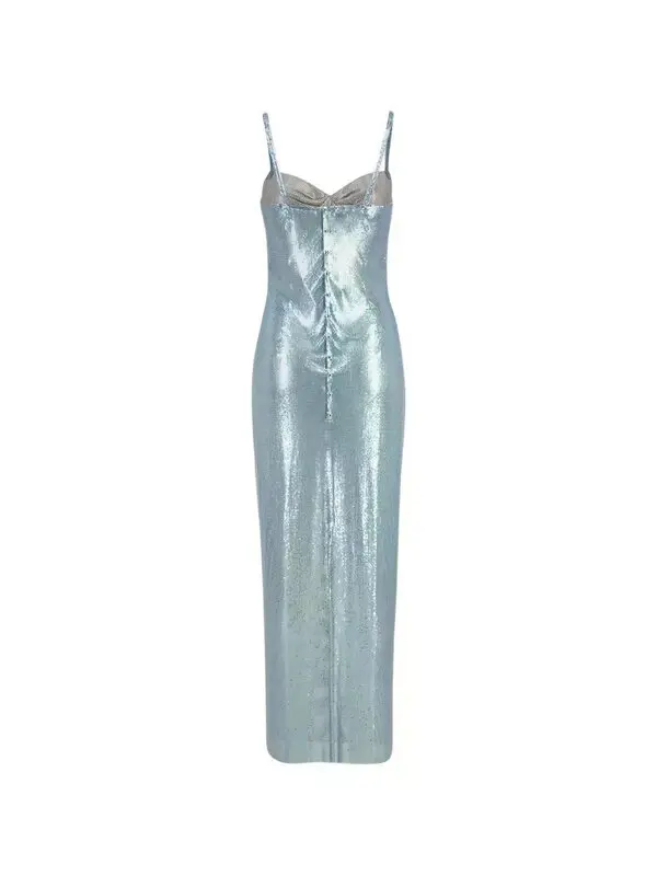 Rabanne Chainmail Gathered Maxi Dress