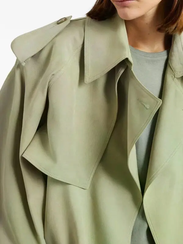 THE FRANKIE SHOP Elva Belted Jacket - Green