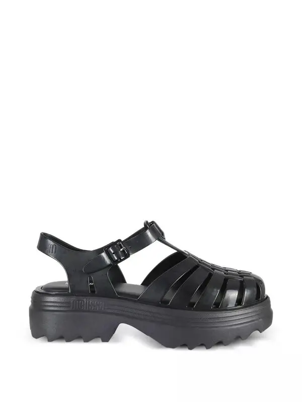 Melissa Buckle-detail Platform Sandals - Black