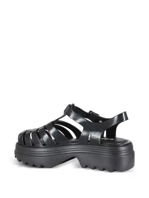 Melissa Buckle-detail Platform Sandals - Black