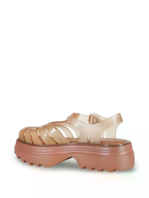 Melissa Cage Platform Sandals - White