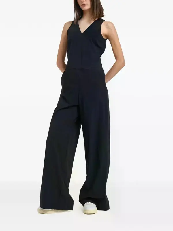 RRD V-neck Sleeveless Jumpsuit - Black