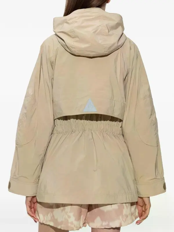 Moncler Beige Multi-pocket Hooded Coat - Neutrals