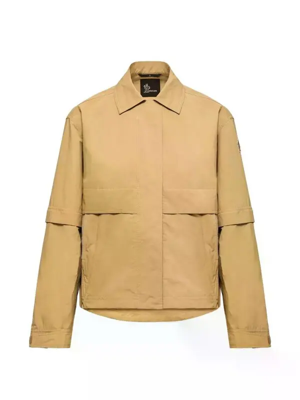 Moncler Day-namic Flap-pocket Zip-up Jacket - Brown