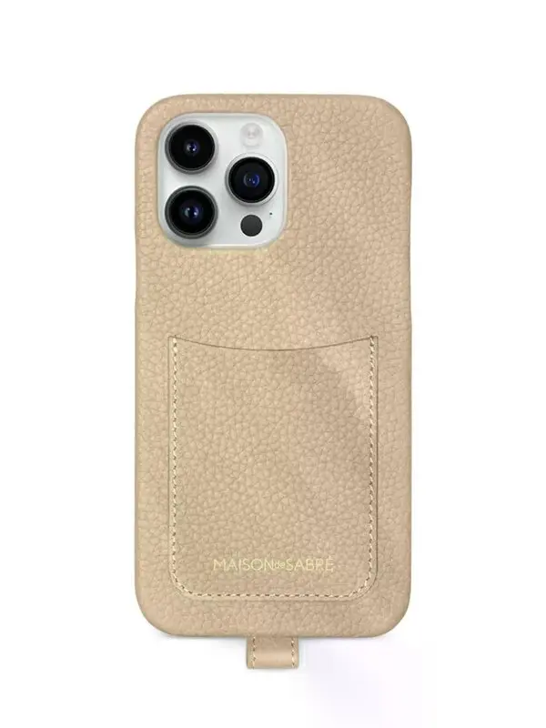 MAISON DE SABRE Sling Iphone 14 Pro Max Case - Neutrals
