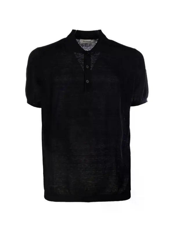 PAOLO RAGAZZINI Fine-knit Polo Shirt