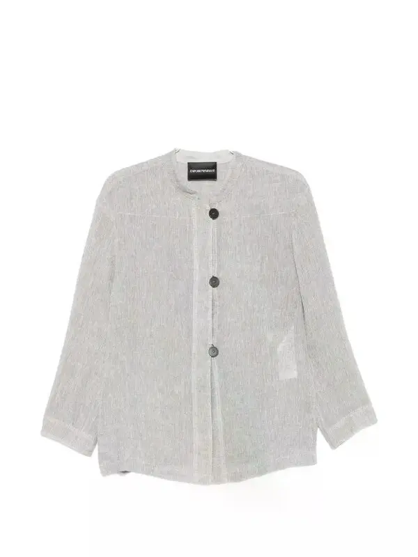 Emporio Armani Buttoned Jacket - Grey